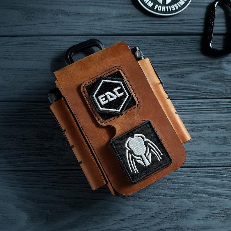 Leather Belt Pouch Pattern PDF EDC Bag Pattern Leather EDC Pouch Belt Bag Template Tutorial ...