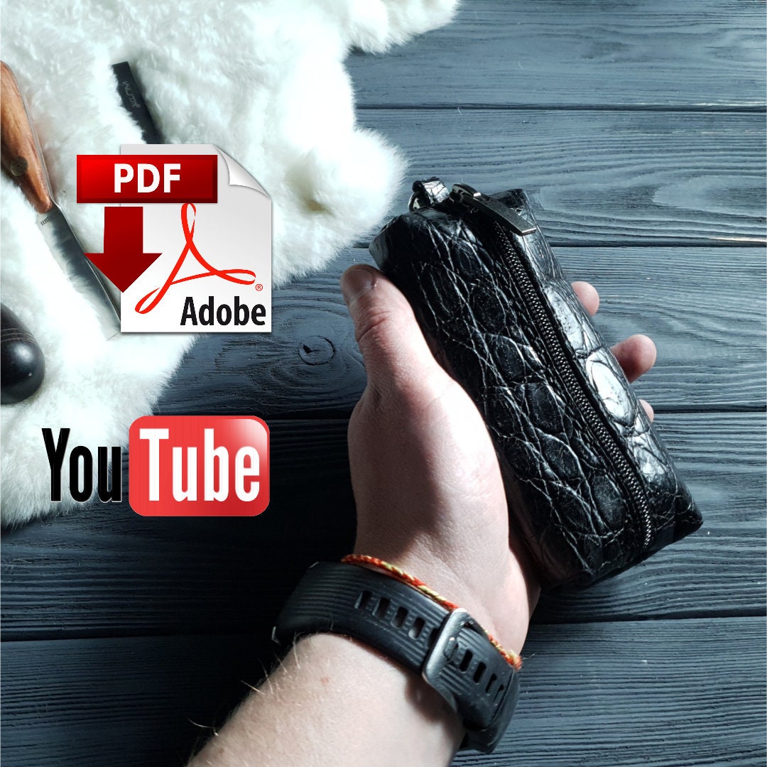 Leather Key Holder Pattern PDF | Leather Key Case Pattern | Key Holder ...