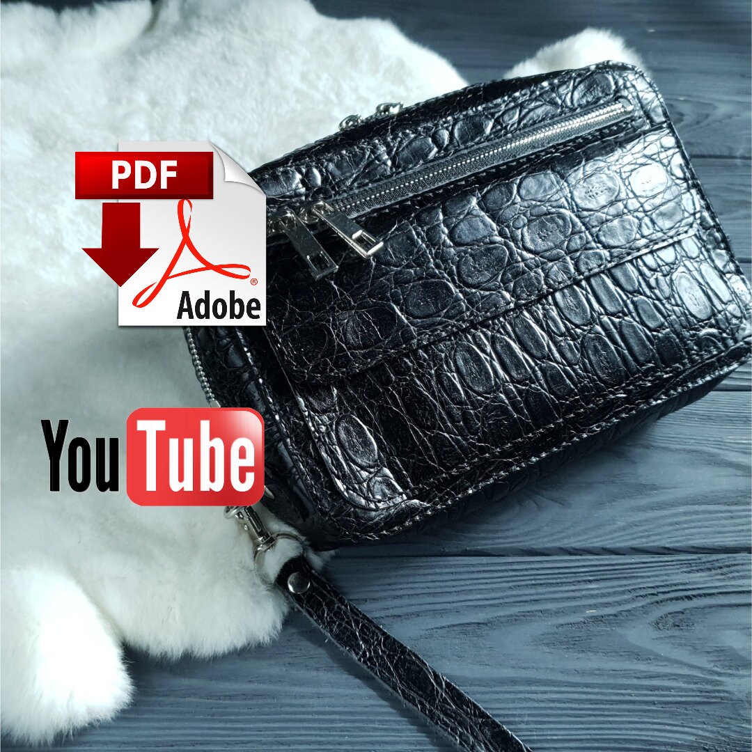 Leather Bag Pattern PDF Leather Mens Bag Pattern Leather Mens Bag ...