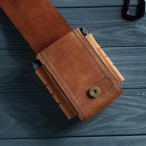 Leather Belt Pouch Pattern PDF | EDC Bag Pattern | Leather EDC Pouch ...