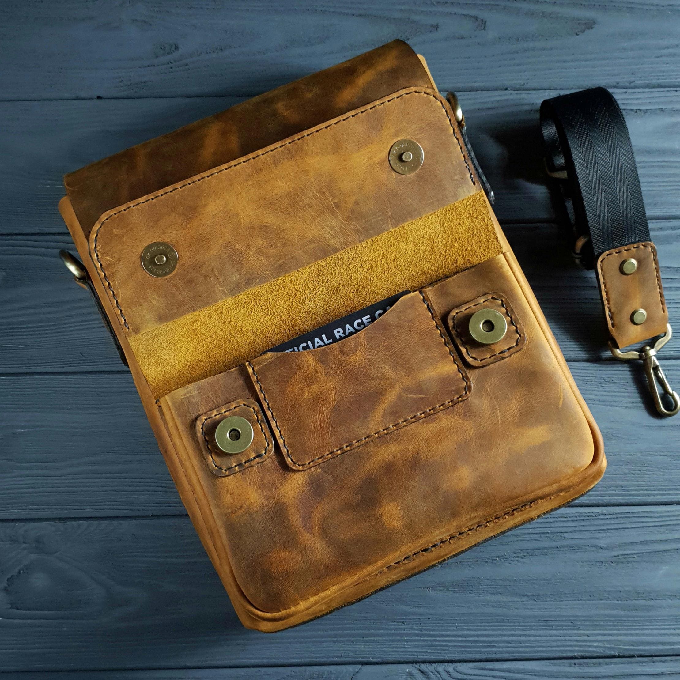 Leather Crossbody Bag PDF Pattern: Messenger Bag Sewing Template (video ...