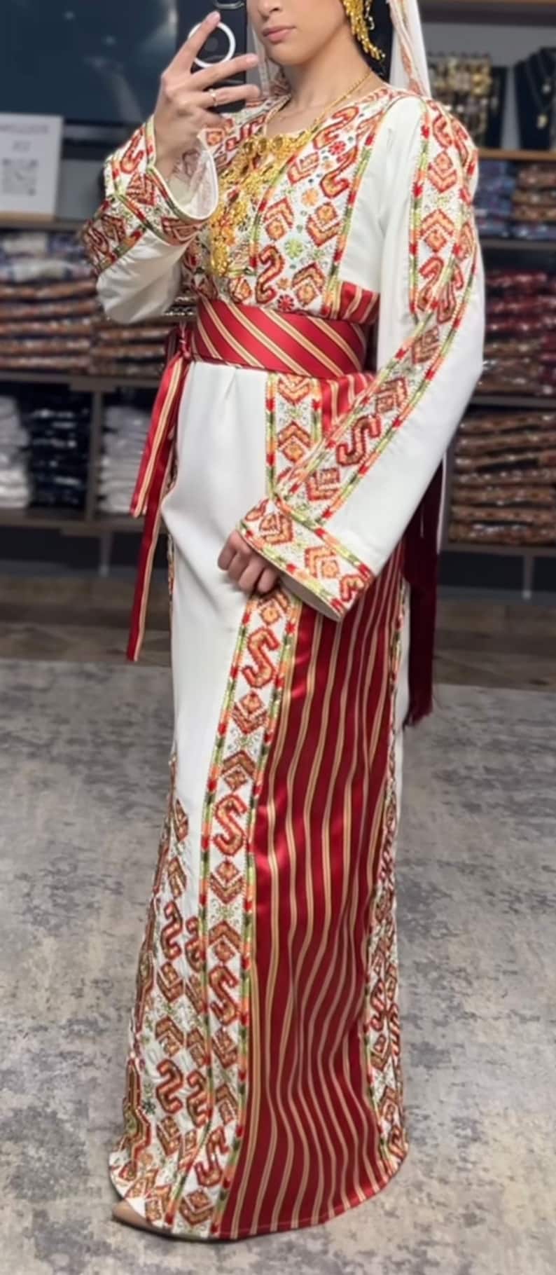 Palestinian Thobe Thawb Thob Dress Traditional Thobe - Etsy