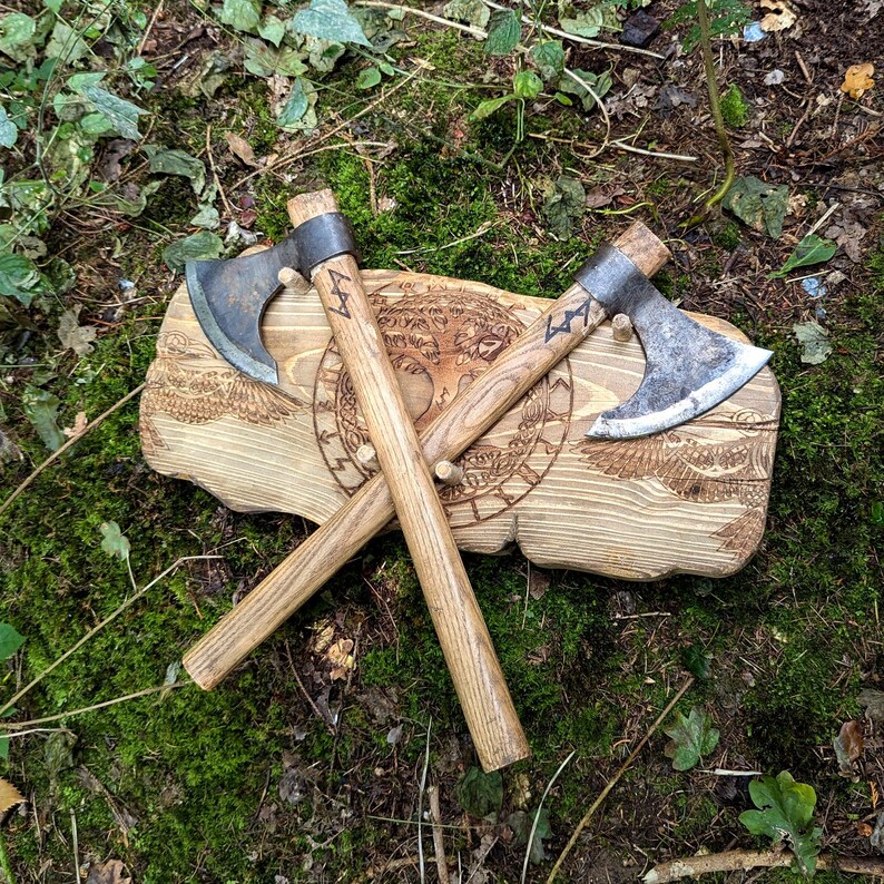 Hand-crafted Wall-mounted Viking Throwing Axe Holder - Etsy