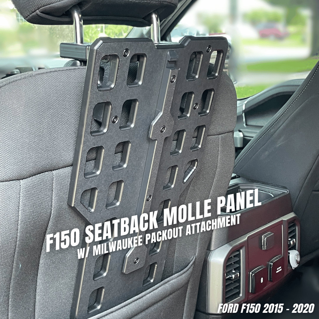 Ford F150 Seat Molle Panel W/ Milwaukee Packout Bracket HDPE - Etsy