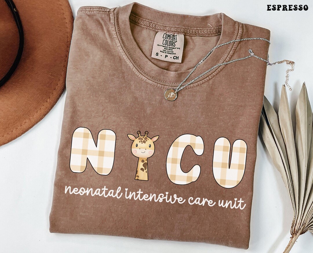 Neonatal Intensive Care Unit Nurse Comfort Colors® Shirt Yellow Gingham ...