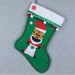 Tiki Santa 15 Christmas Stocking Free Personalization Holiday Green ...