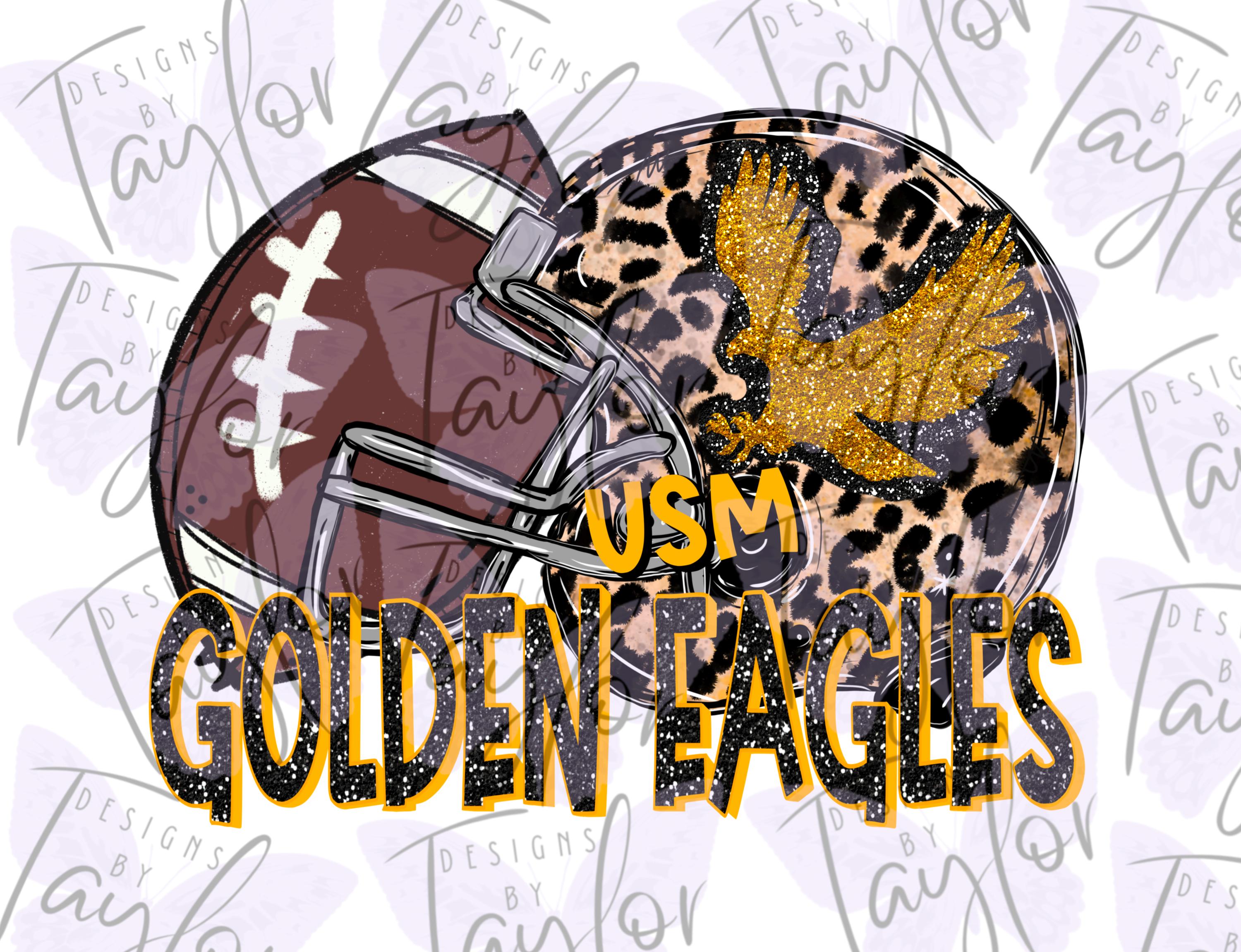 USM Golden Eagles Football PNG - Etsy