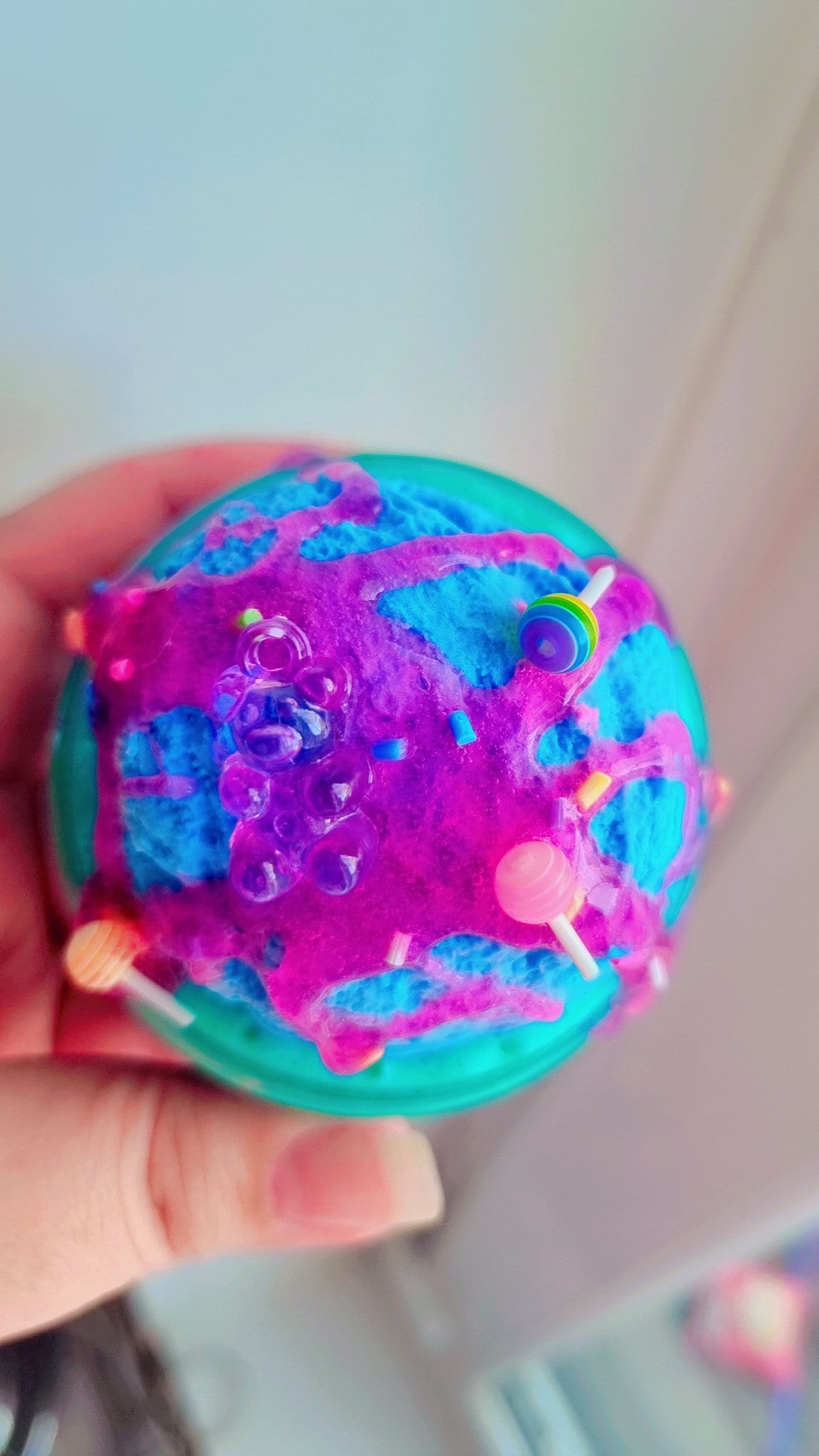 Yummy Gummy Ice Cream...this is a Diybubble Gum. Scented Fluffy Slime ...