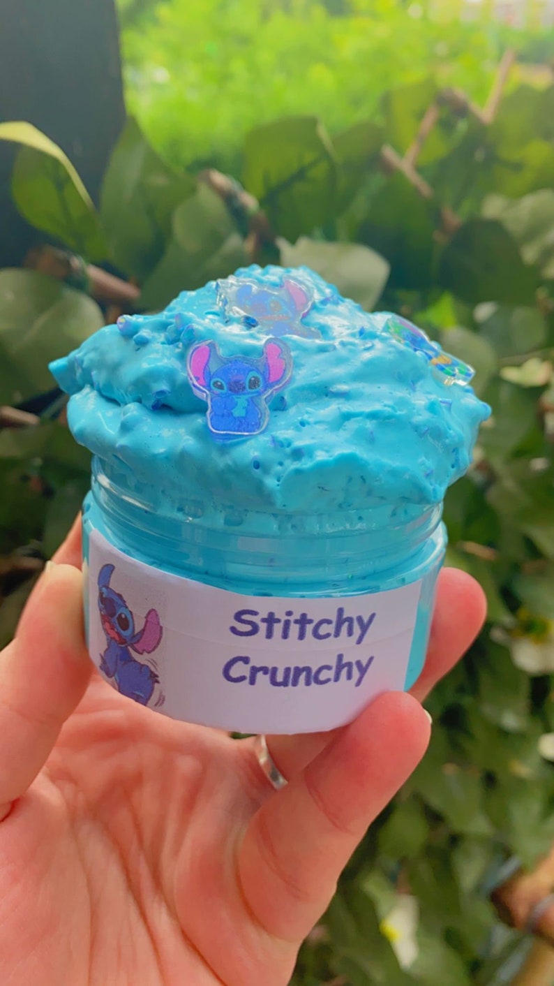 4oz, 6oz, 8oz Magical Stitch Crunchy Slime , Coconut Scented, Bingsu ...