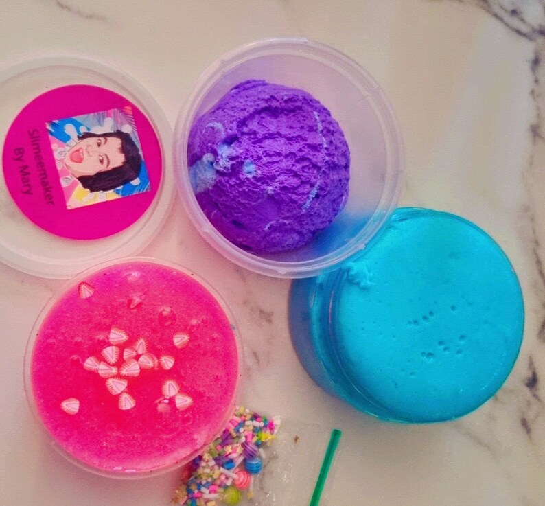 Yummy Gummy Ice Cream...this is a Diybubble Gum. Scented Fluffy Slime ...
