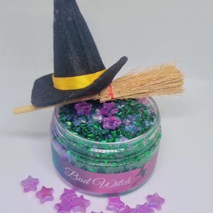 WICKED BAD WITCH Bingsu Slime, Bottle Green and Purple Sour Apple ...