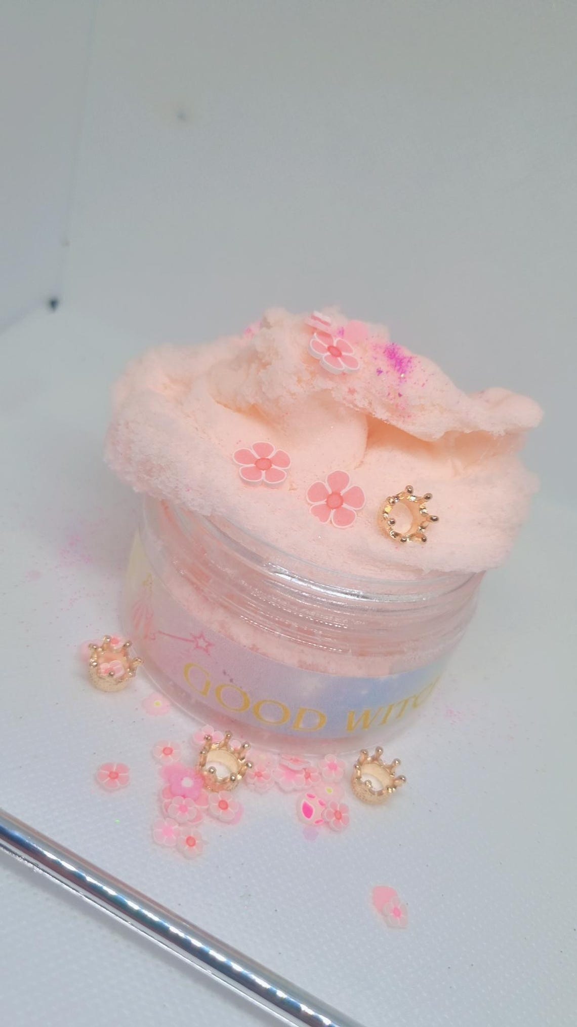 GOOD WITCH (WICKED) Cloud Slime, Pink, Peach Scented,fluffy Textured ...