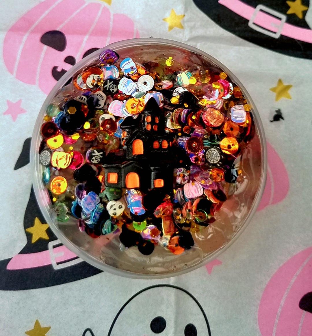 Sequin Crunch Slime: Haunted Mansion Charm, Wood Sage & Sea Salt Scent ...