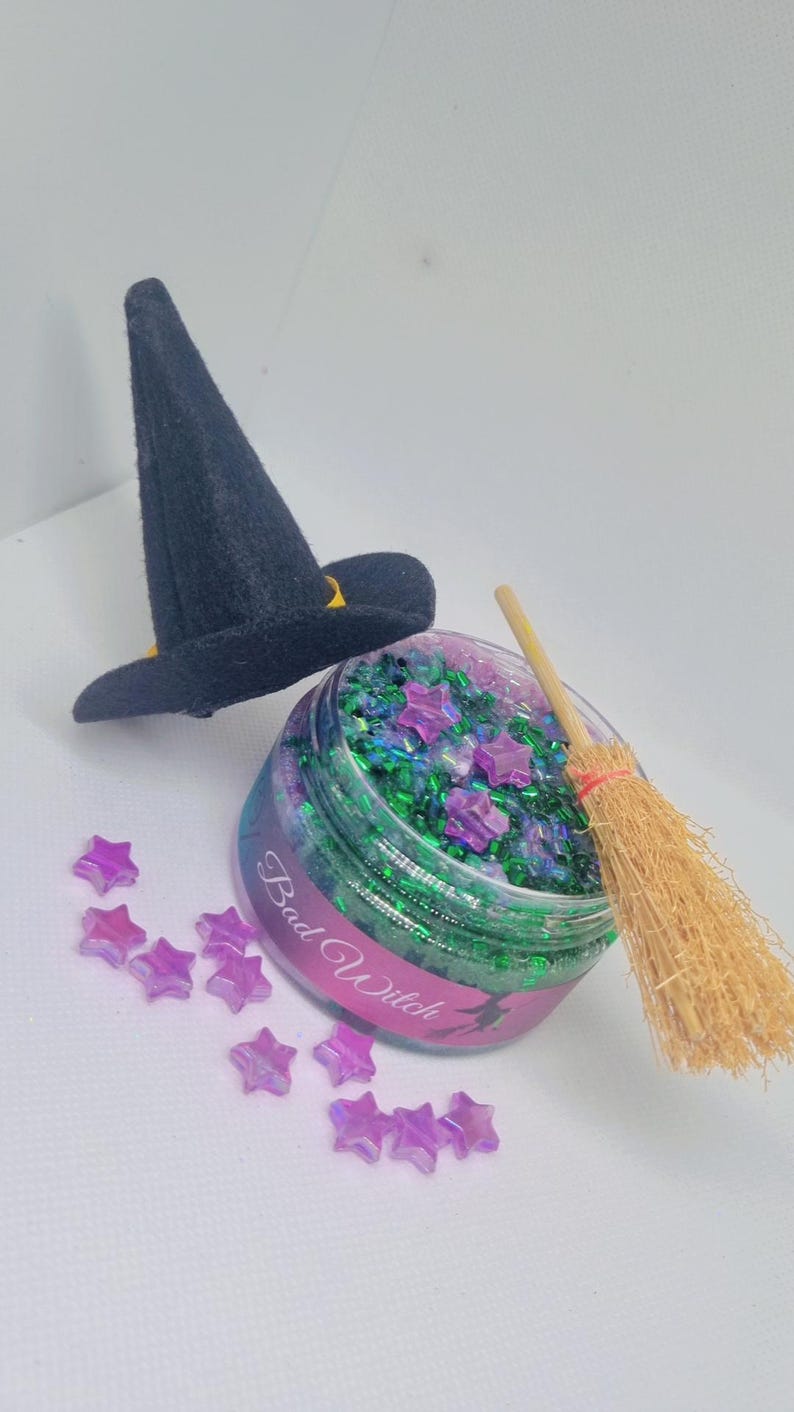 WICKED BAD WITCH Bingsu Slime, Bottle Green and Purple Sour Apple ...