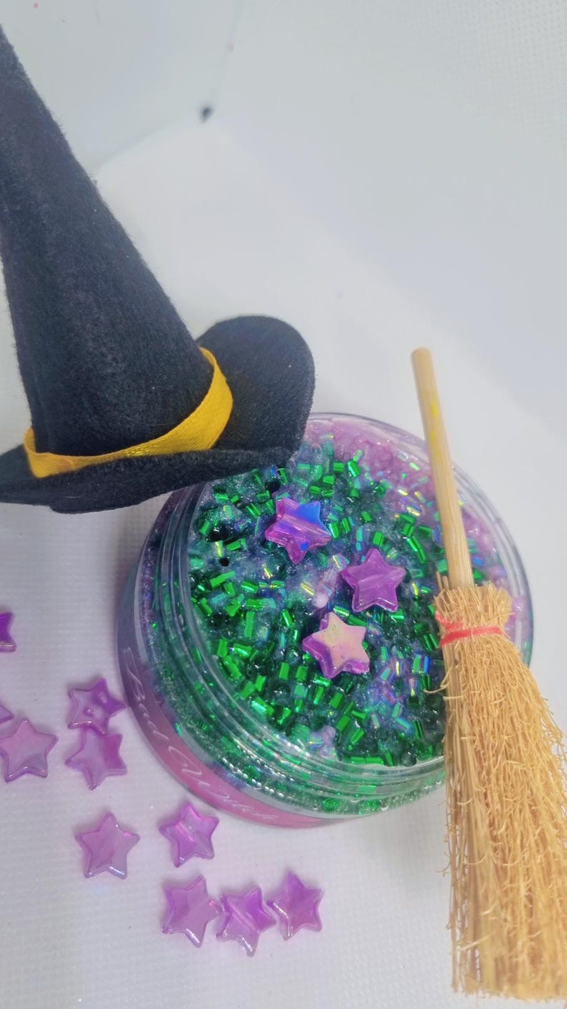 WICKED BAD WITCH Bingsu Slime, Bottle Green and Purple Sour Apple ...