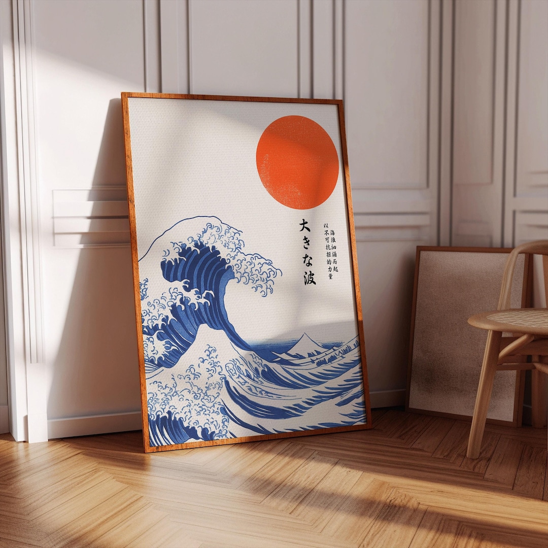 The Great Wave Poster, Hokusai Poster, Japanese Waves Poster, Watanabe ...