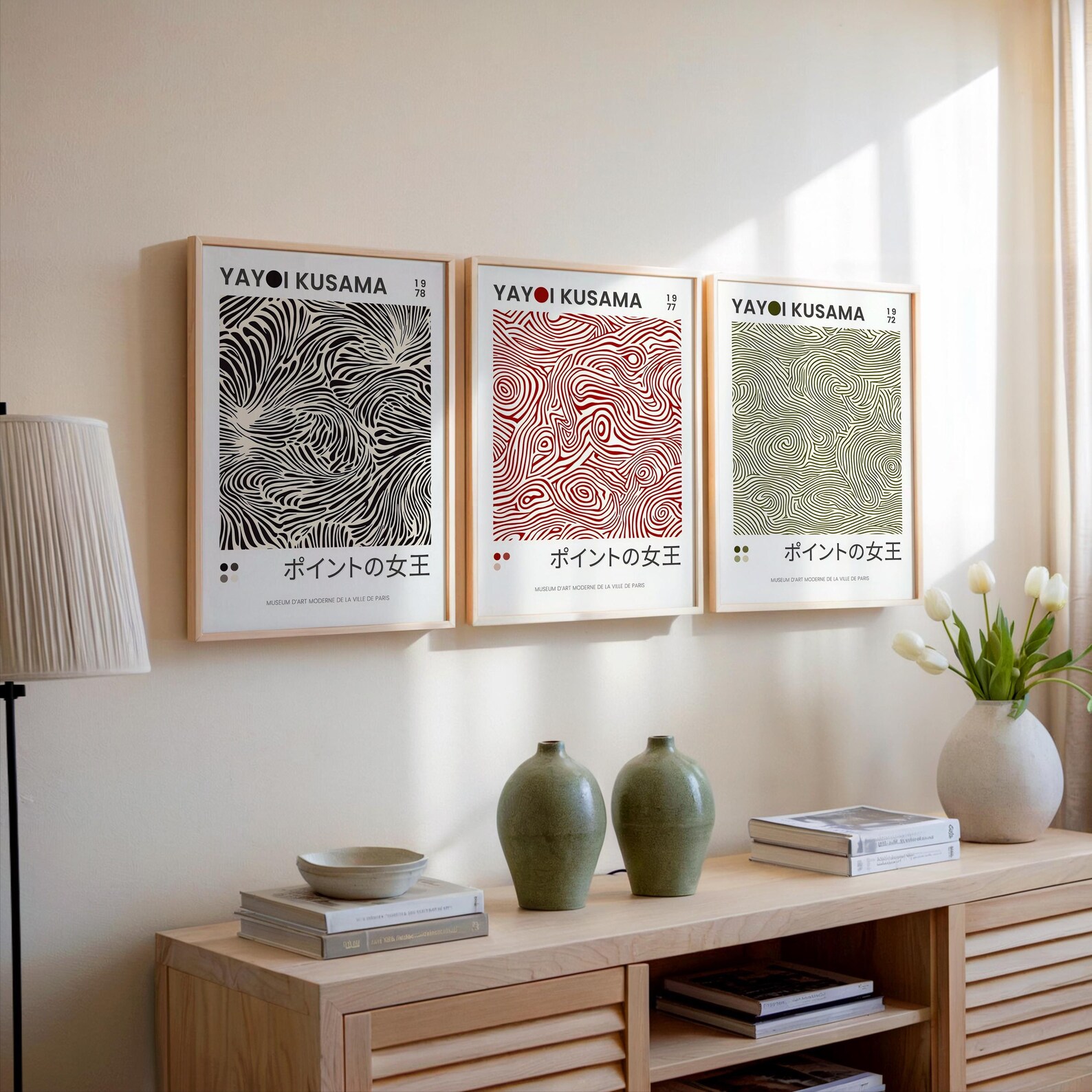 Yayoi Kusama Bundle, Japandi Decor, INSPIRED Kusama Yayoi, Yayoi Kusama ...