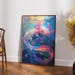 Axolotl Art Print, Gfp Axolotl Poster, Amphibian Art, Axolotl Poster ...