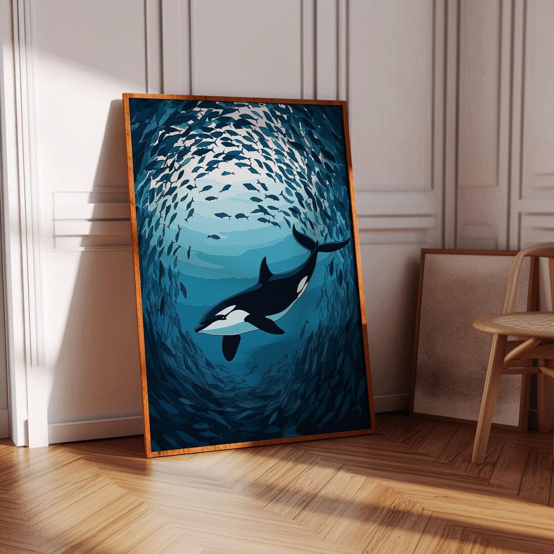 Orca Print, Killer Whale Print, Killer Whale Art, Killer Whale Poster ...