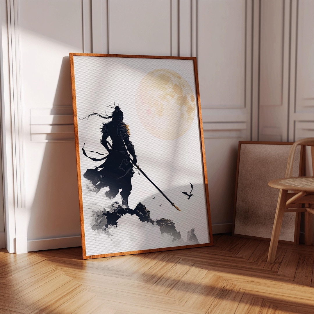 The Monkey King Sun Wukong, Fine Art Print, Chinese Painting, Wall Art ...