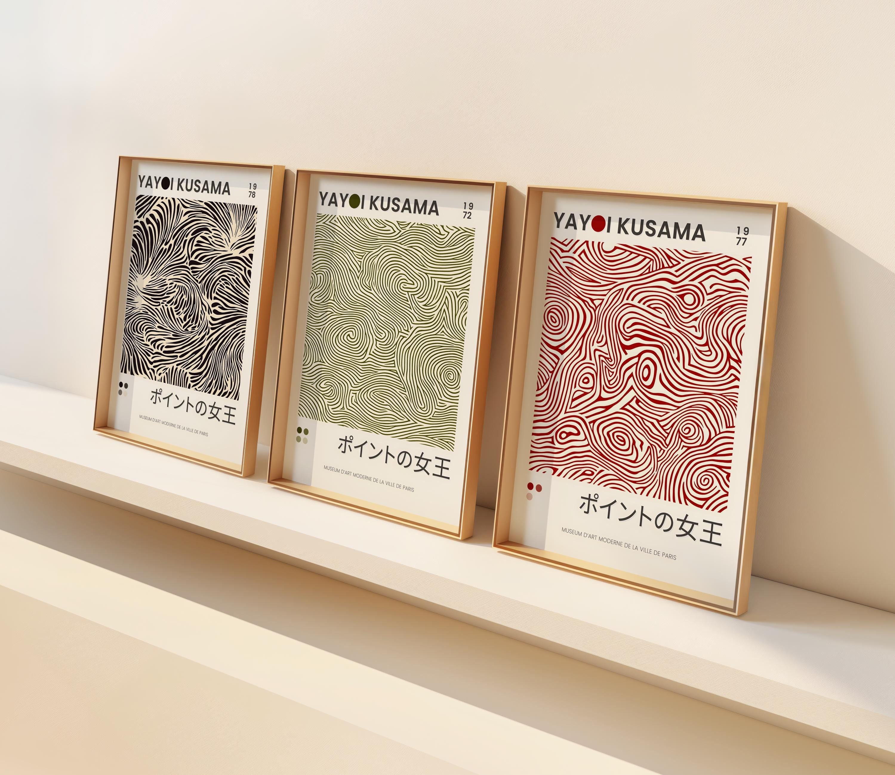 Yayoi Kusama Bundle, Japandi Decor, INSPIRED Kusama Yayoi, Yayoi Kusama ...