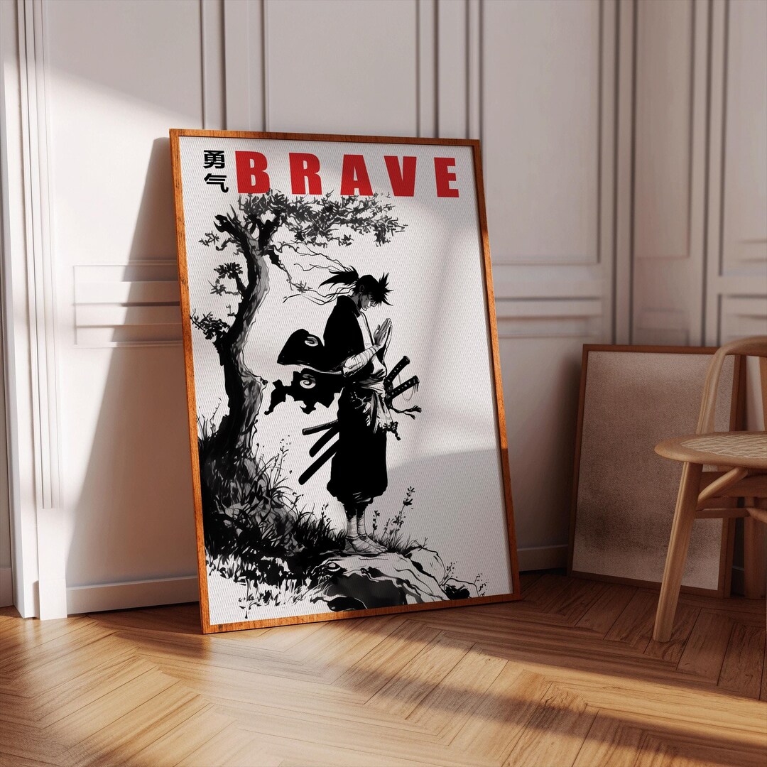 Manga Panels Samurai Print, Miyamoto Musashi Art, Japanese Print ...