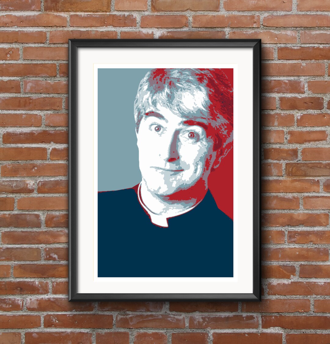 Father Ted Comedy Irish Priest TV Show Staring Dermot Morgan - A4 Print ...