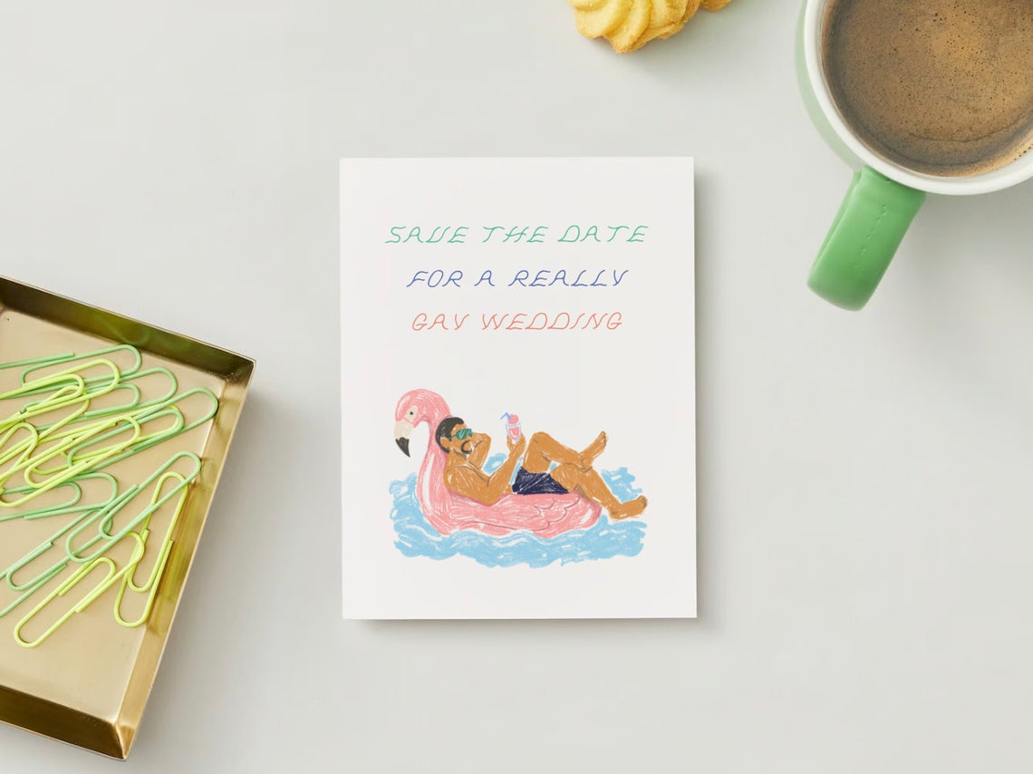 Save the Date: Gay Wedding - Etsy