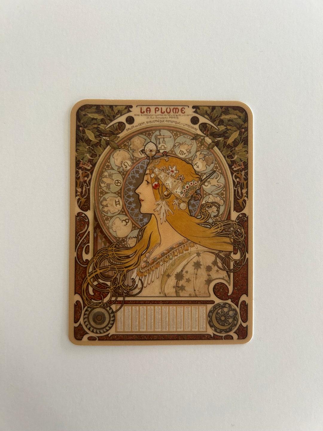 Art Nouveau Sticker - Alphonse Mucha - Romantic Stickers - Fashion ...
