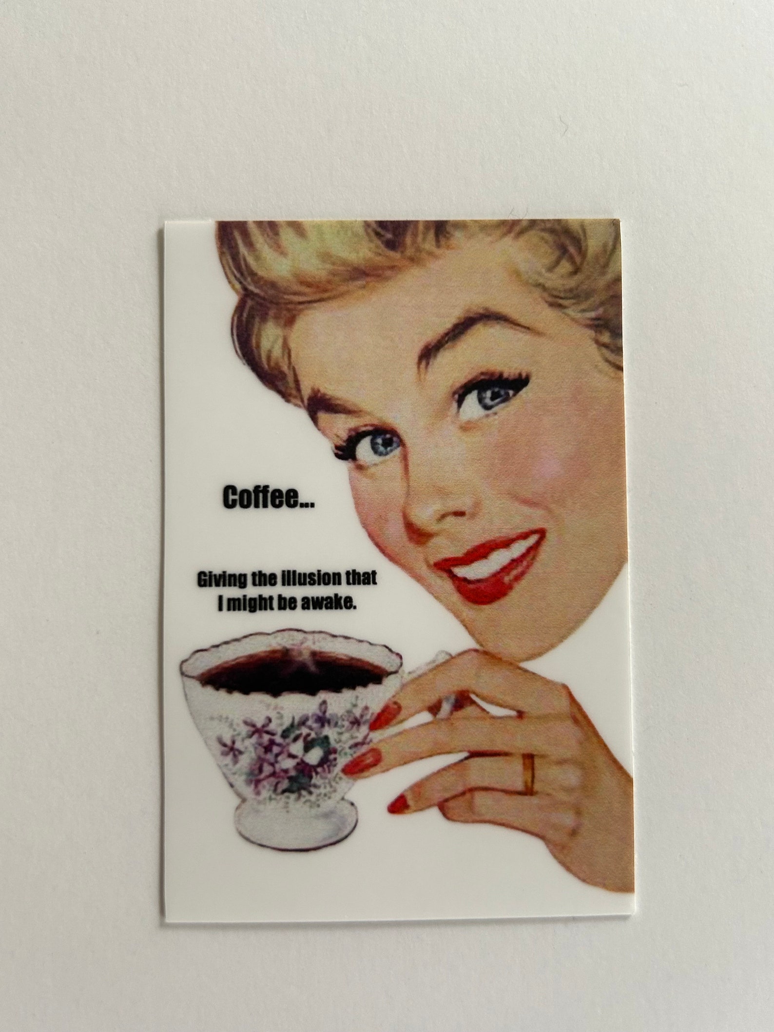 Funny Coffee Meme Sticker - Funny Meme's - Coffee Stickers - 50s ...