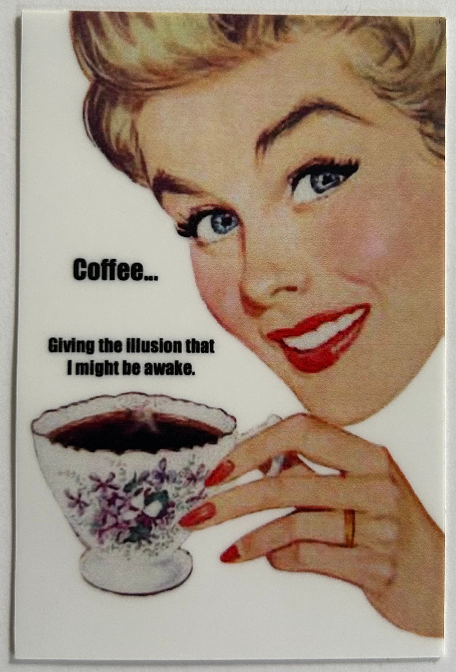 Funny Coffee Meme Sticker - Funny Meme's - Coffee Stickers - 50s ...
