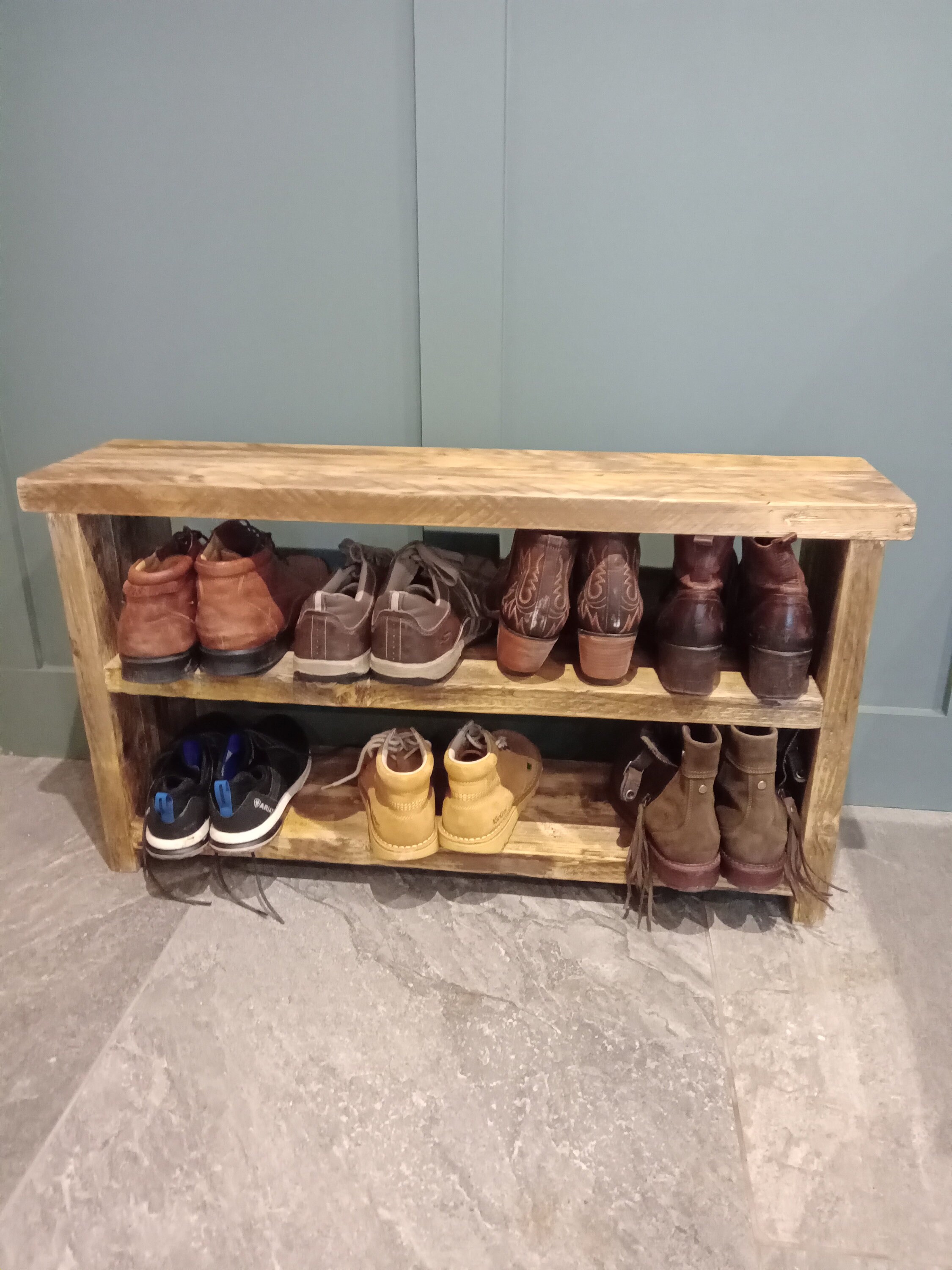 Reclaimed Scaffold Board Shoe Rack-stand. - Etsy