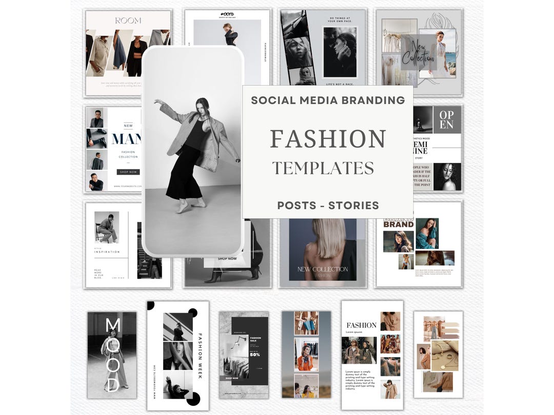 Fashion Templates -fashion Blogger-fashion Template-editable Fashion ...