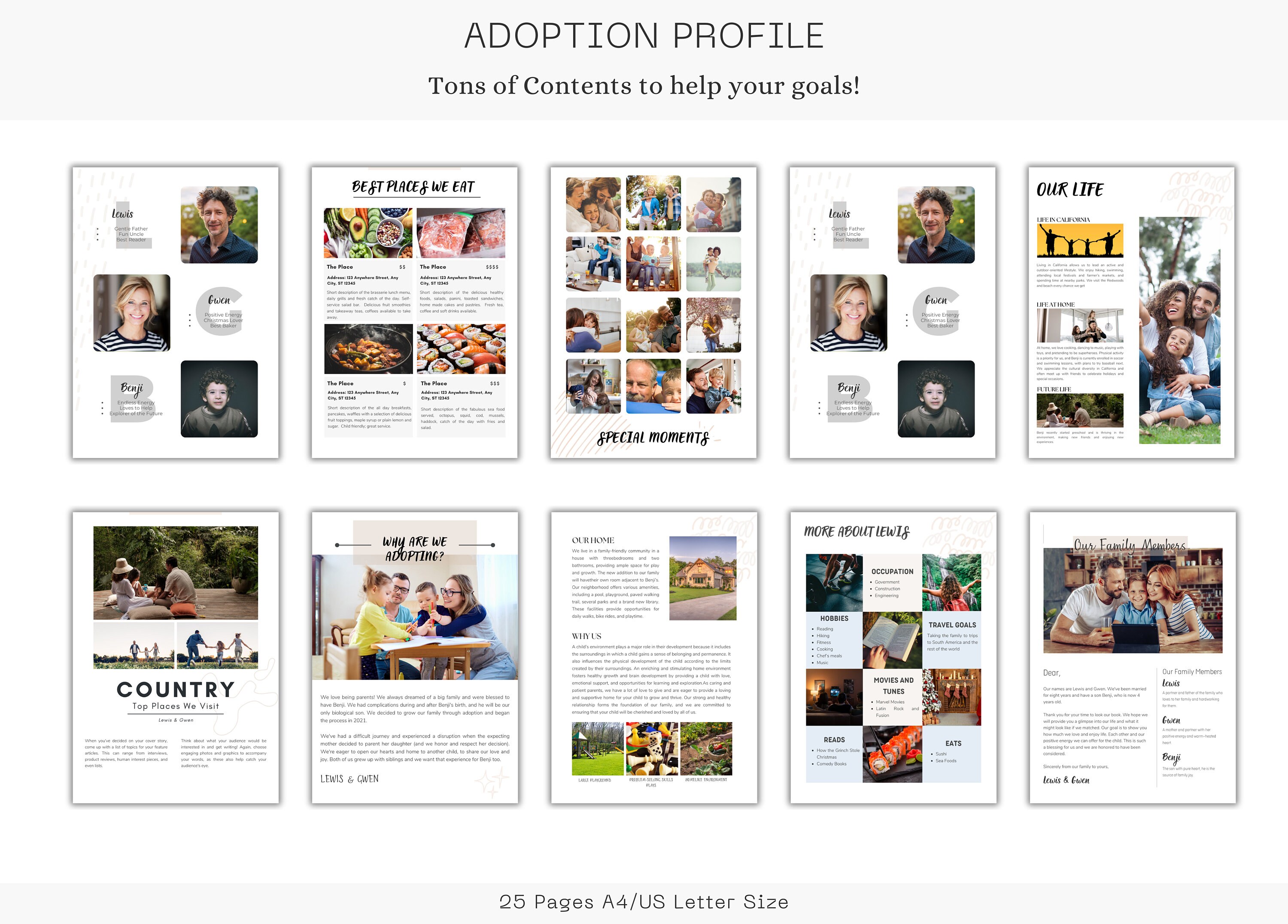 Modern Adoption Profile Template on Canva, Digital Adoption Profile ...