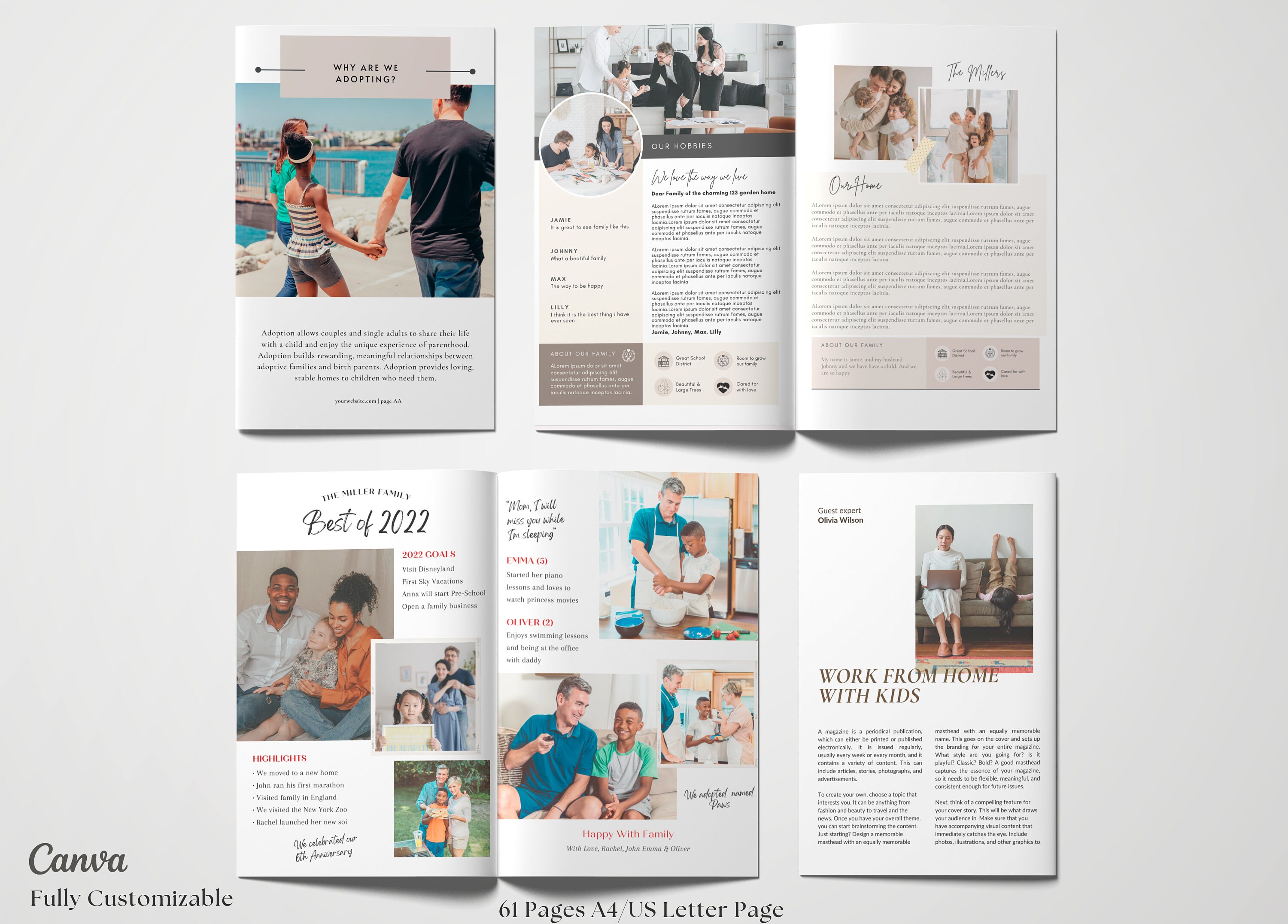 Modern Adoption Profile Template on Canva, Digital Adoption Profile ...