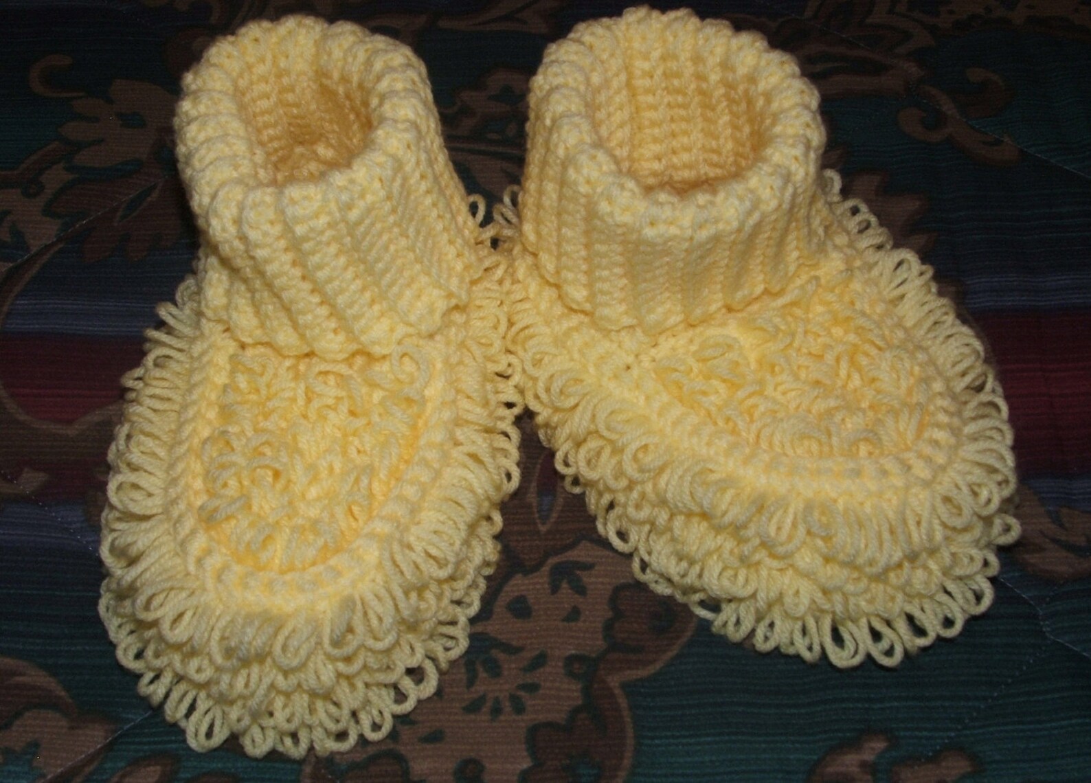 Crochet Pattern-dust Mop Slippers-adult (Instant Download) - Etsy