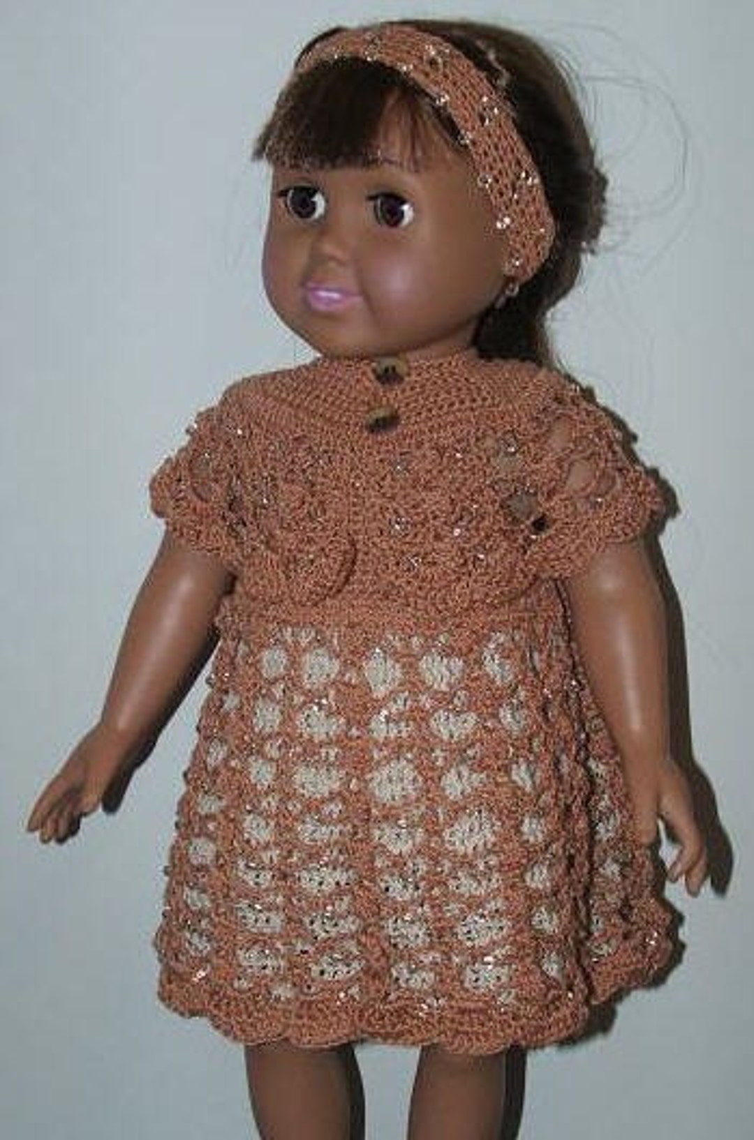 Crochet Pattern-ag Beaded Dress - Etsy