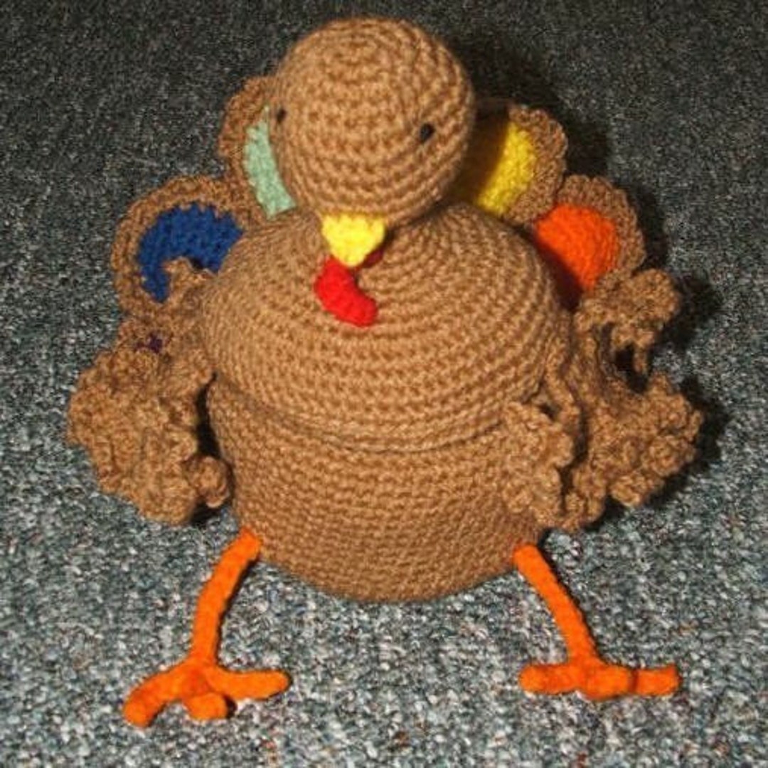 Crochet Pattern-tom Gobbler Turkey Container - Etsy