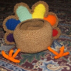 Crochet Pattern-tom Gobbler Turkey Container - Etsy
