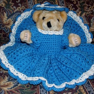 Crochet Pattern-lacy Dress Set for 12" Teddy - Etsy