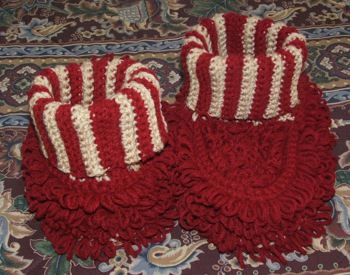 Crochet Pattern-Dust Mop Slippers-Adult | Etsy