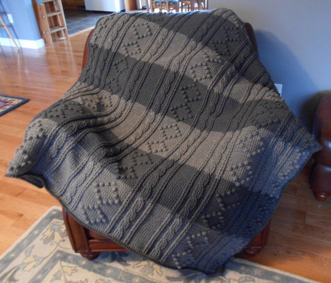 Crochet Pattern-irish Hills Afghan - Etsy