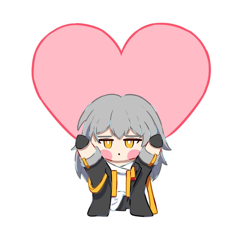 Honkai Star Rail Stelle Heart Die Cut Sticker - Etsy