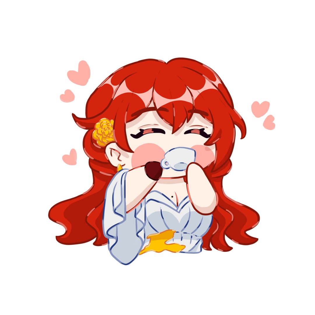 Honkai Star Rail Himeko and Coffee Die Cut Sticker - Etsy