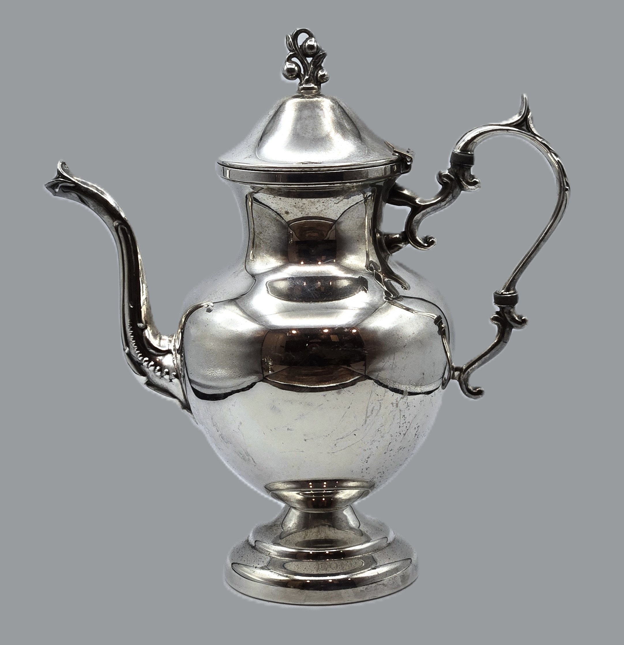 Vintage Birmingham Silver Company BSC Silver on Copper TEA SET With ...