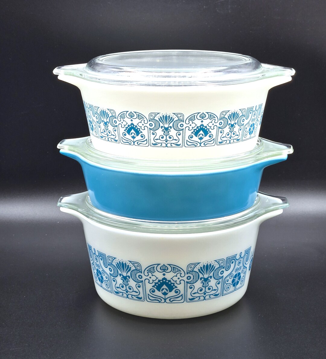 Pyrex "blue Horizon" Pattern on Apollo II 1969 "bake, Serve and Store ...