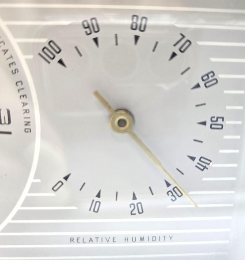 Vintage Weather Station With Barometer, Thermometer, and Hygrometer ...