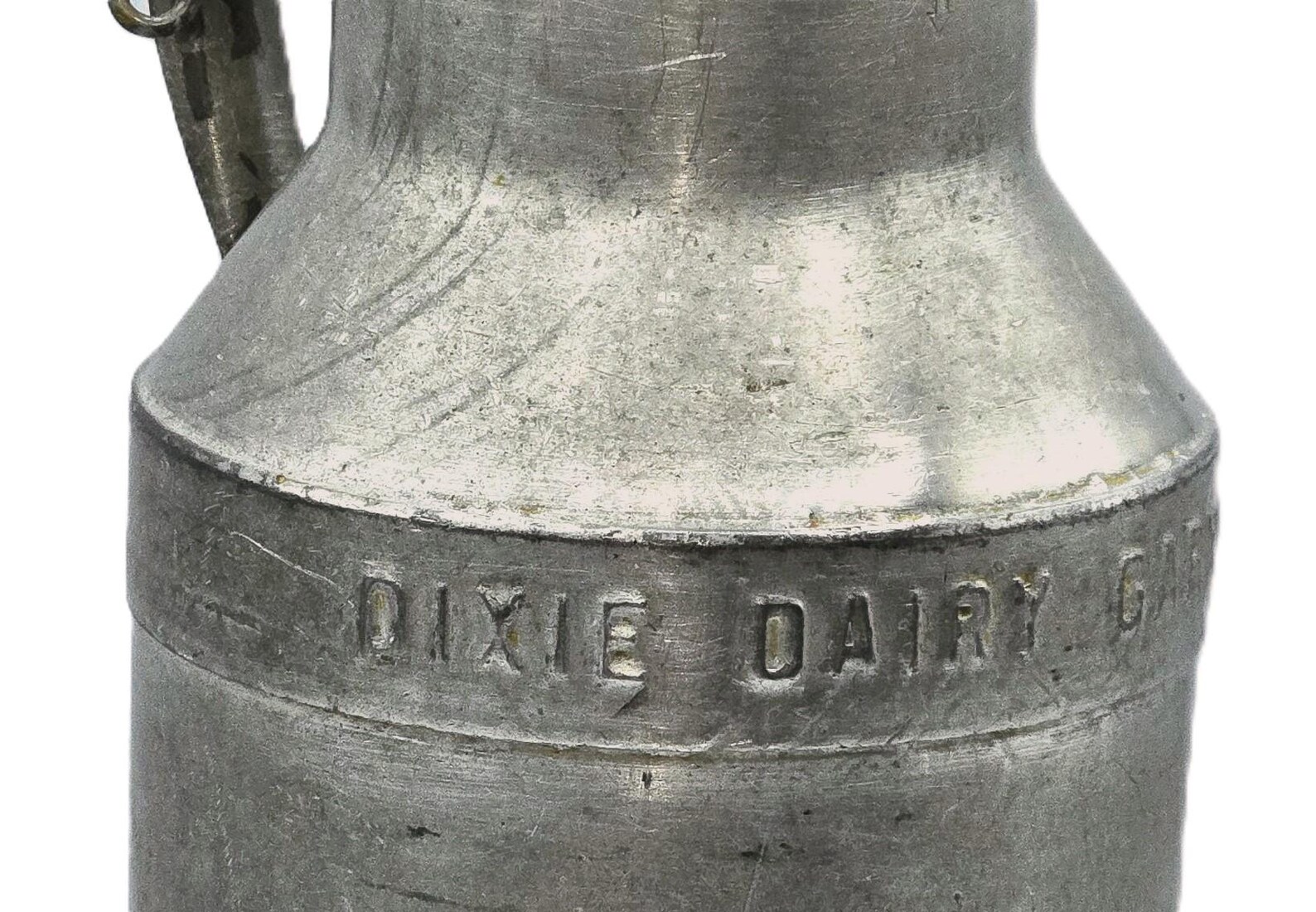 Vintage Milk Can With Attached Lid Marked "dixie Dairy Gary Ind ...
