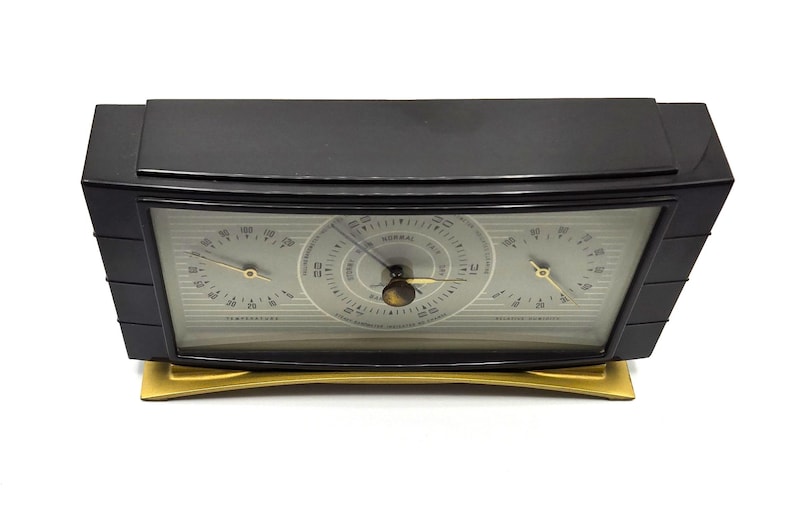 Vintage Weather Station With Barometer, Thermometer, and Hygrometer ...