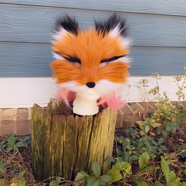 Furry Fox Mask - Etsy